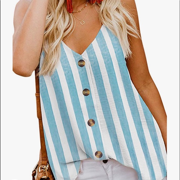 Tops | Beautiful Woman Floral Button Down Tank Tops | Poshmark